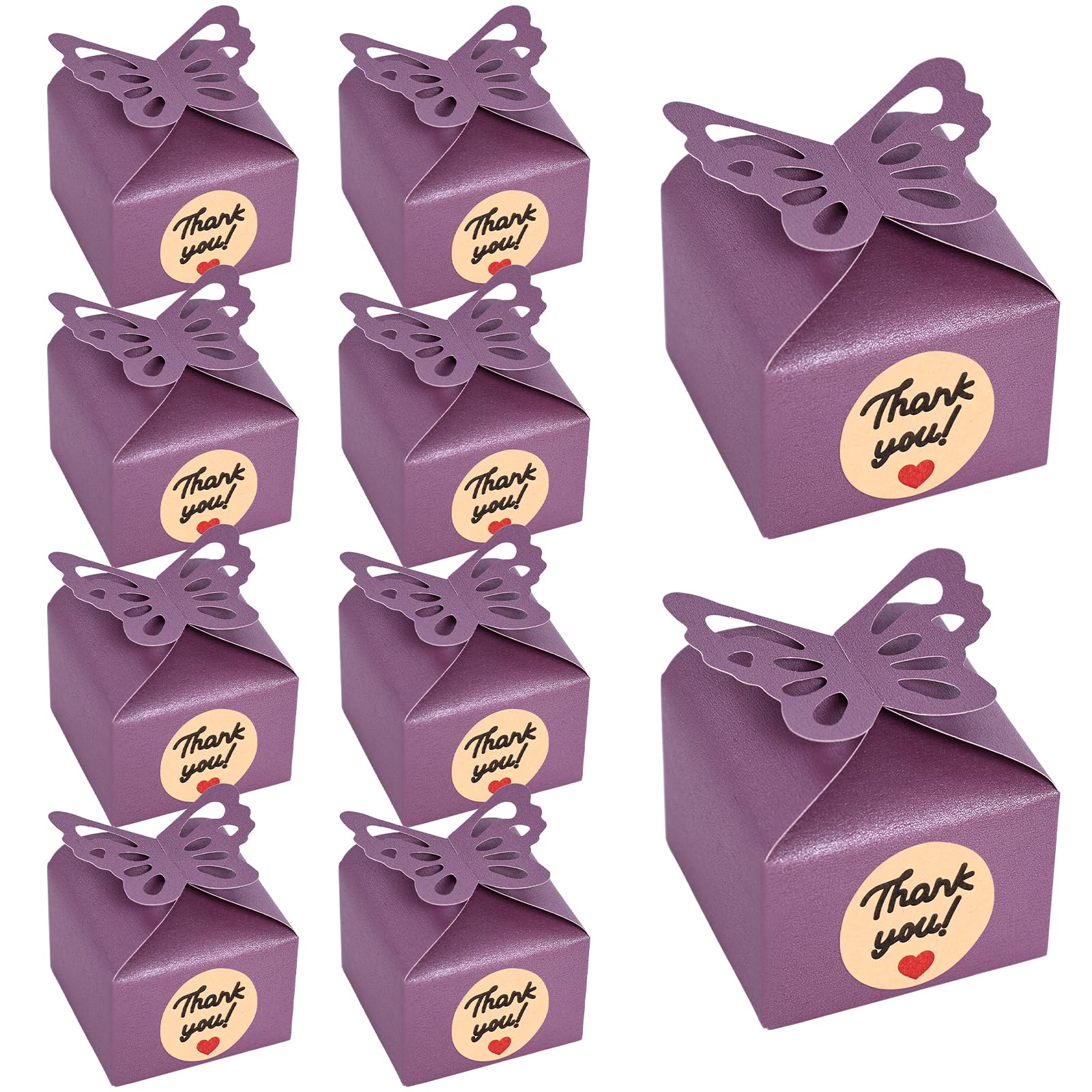 Amazon.com: VGOODALL 50PCS Small Favor Boxes with Stickers, 3D ...