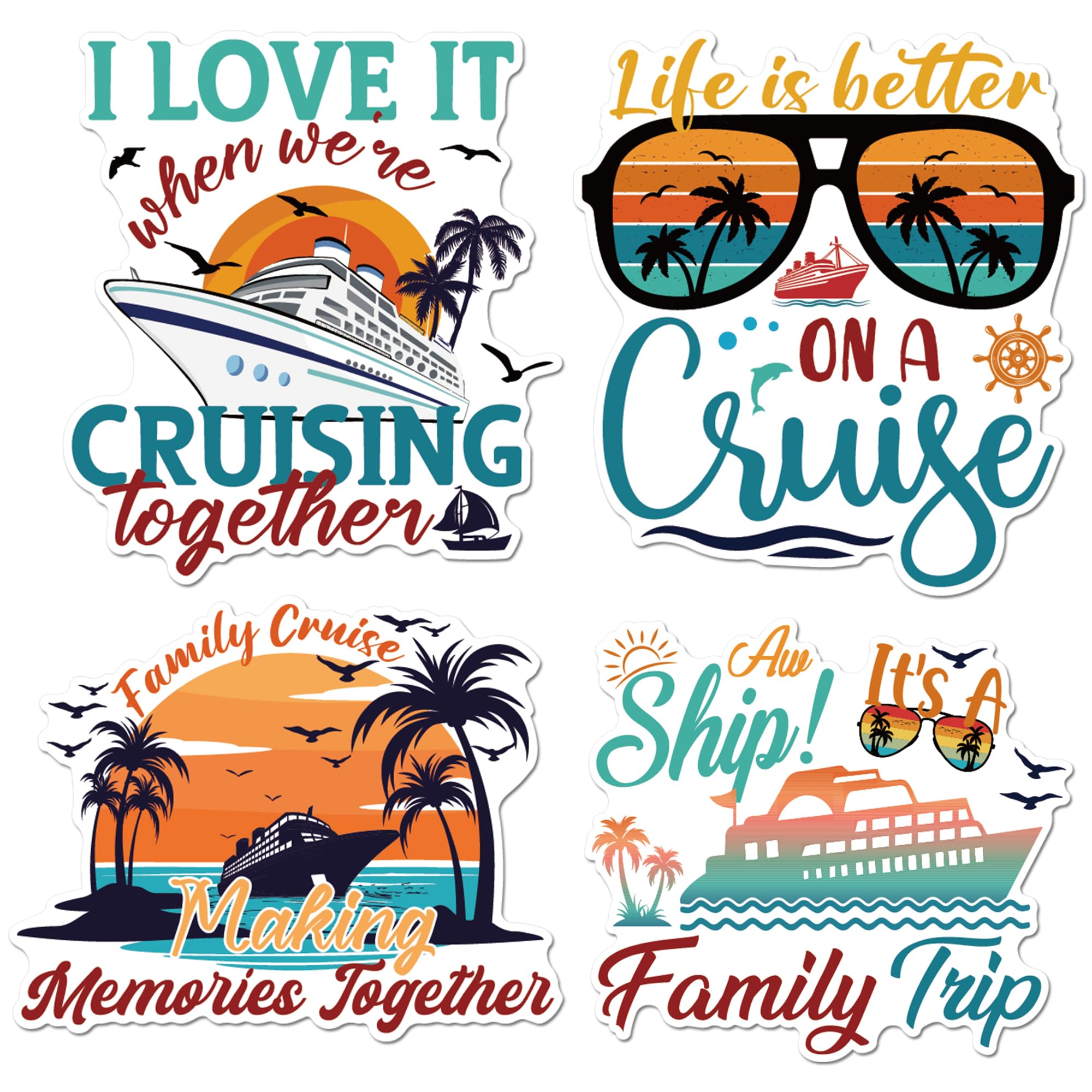 Amazon.com: Family Cruise Door Magnets Decorations: 4 Pcs Family Cruise ...