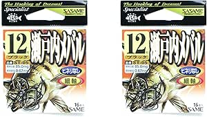 Amazon | 【 まとめ買い ×2個セット 】 ささめ針 SASAME ST-05 瀬戸内メバル(黒) 12 釣り 釣り具 釣具 釣り用品 | ノーブランド品 | フック・針