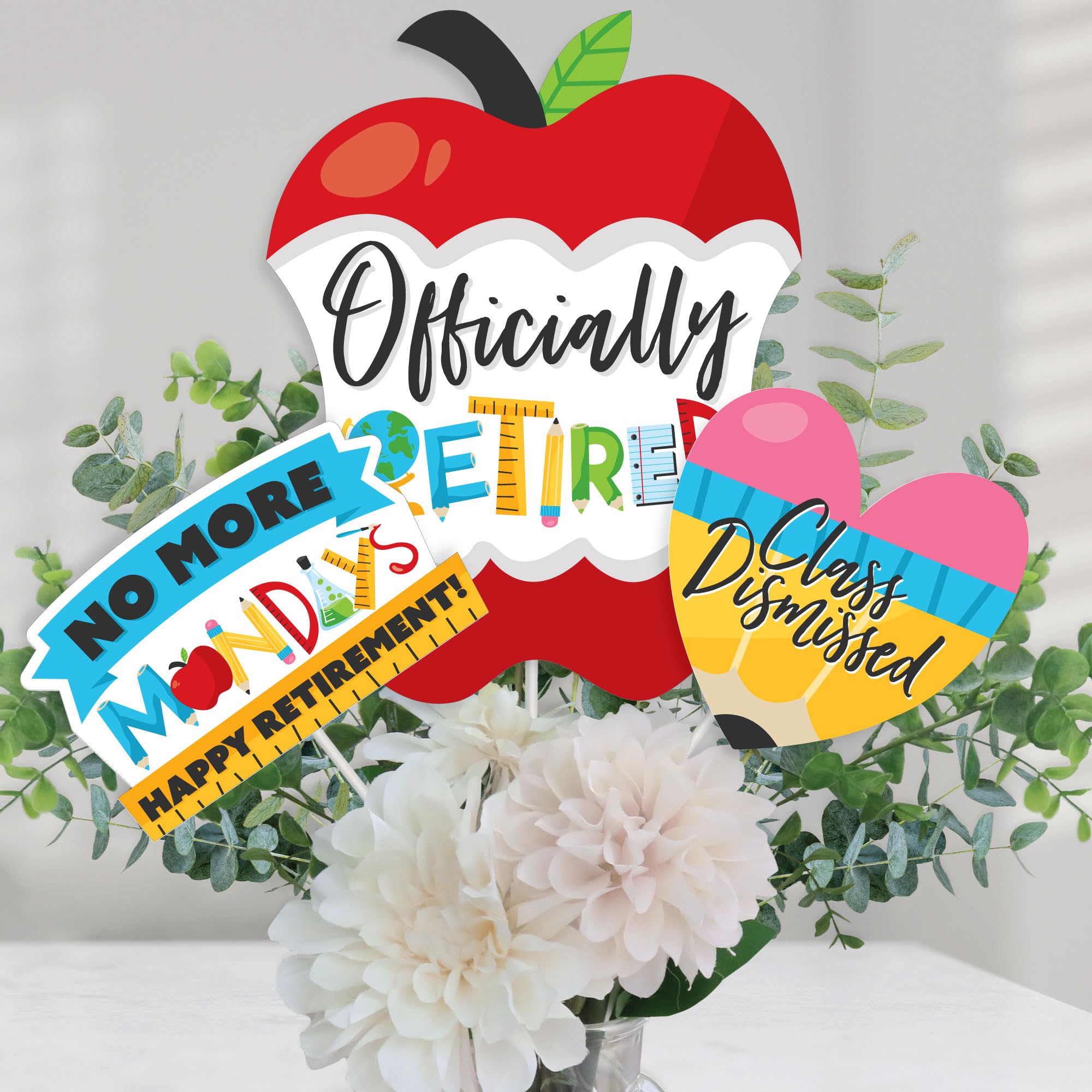 Amazon.com: Big Dot of Happiness Teacher Retirement - Happy Retirement ...