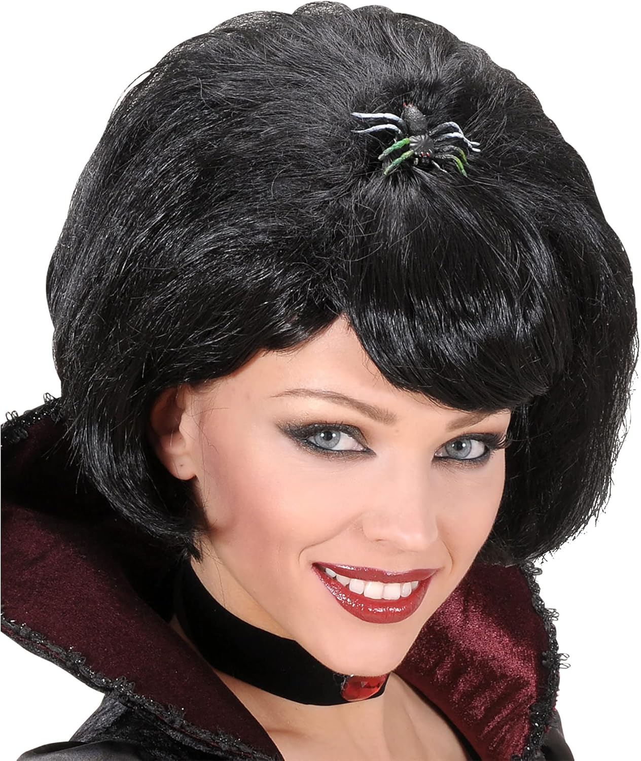 Amazon.com: Black Widow w/Spider Wig for Fancy Dress Costumes ...