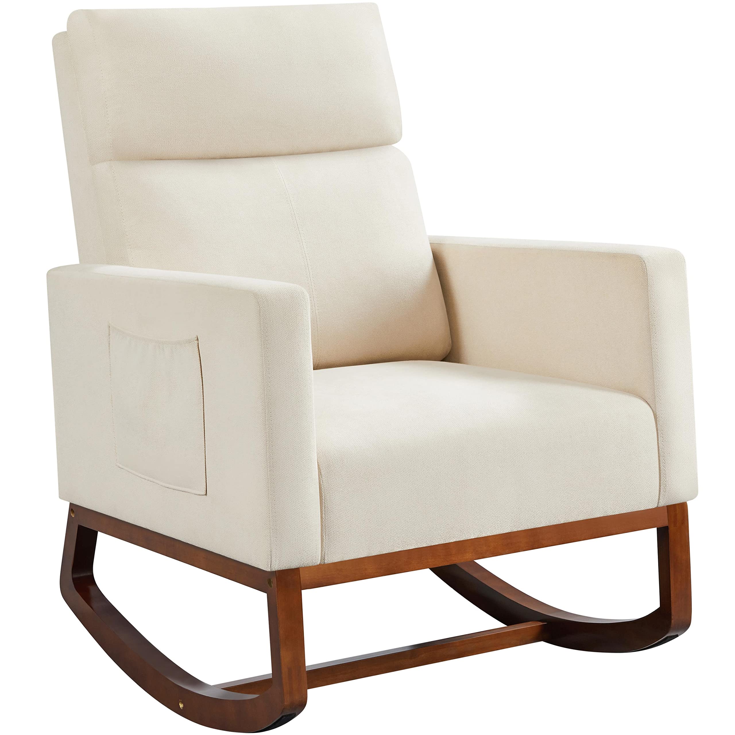 Amazon.com: Yaheetech Rocking Living Room Chair, Upholstered Glider ...