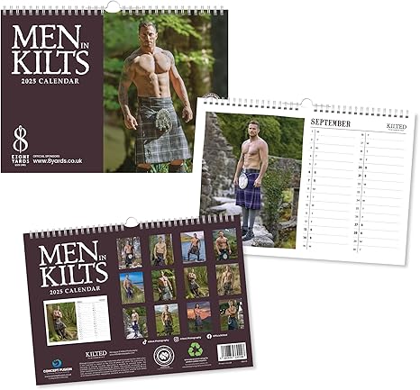 2025 Men in Kilts Calendar A4 : Amazon.co.uk: Stationery & Office Supplies