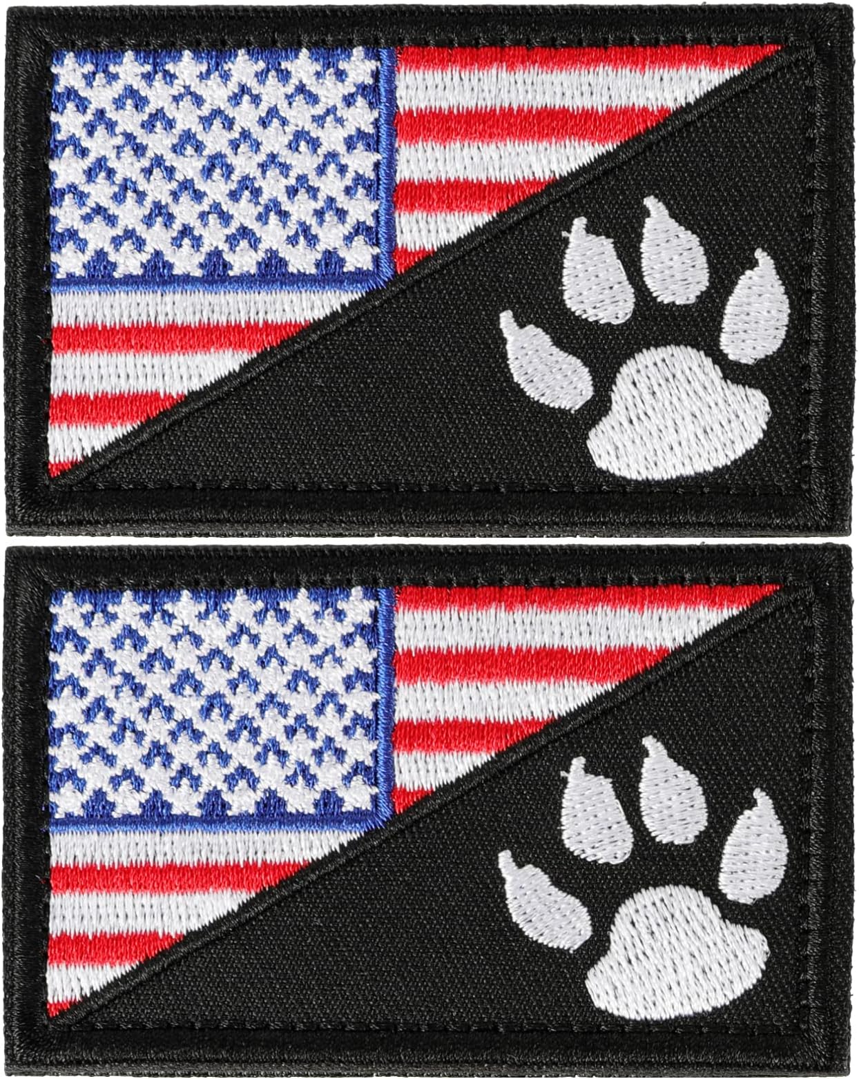 Amazon.com: Tactical US Flag with Tracker Paw Patriot Milltary ...