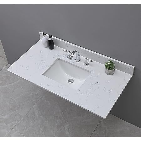 43 Inch Marble Vanity Top, Vanity Top with Sink 43"x 22"with 8 inches ...