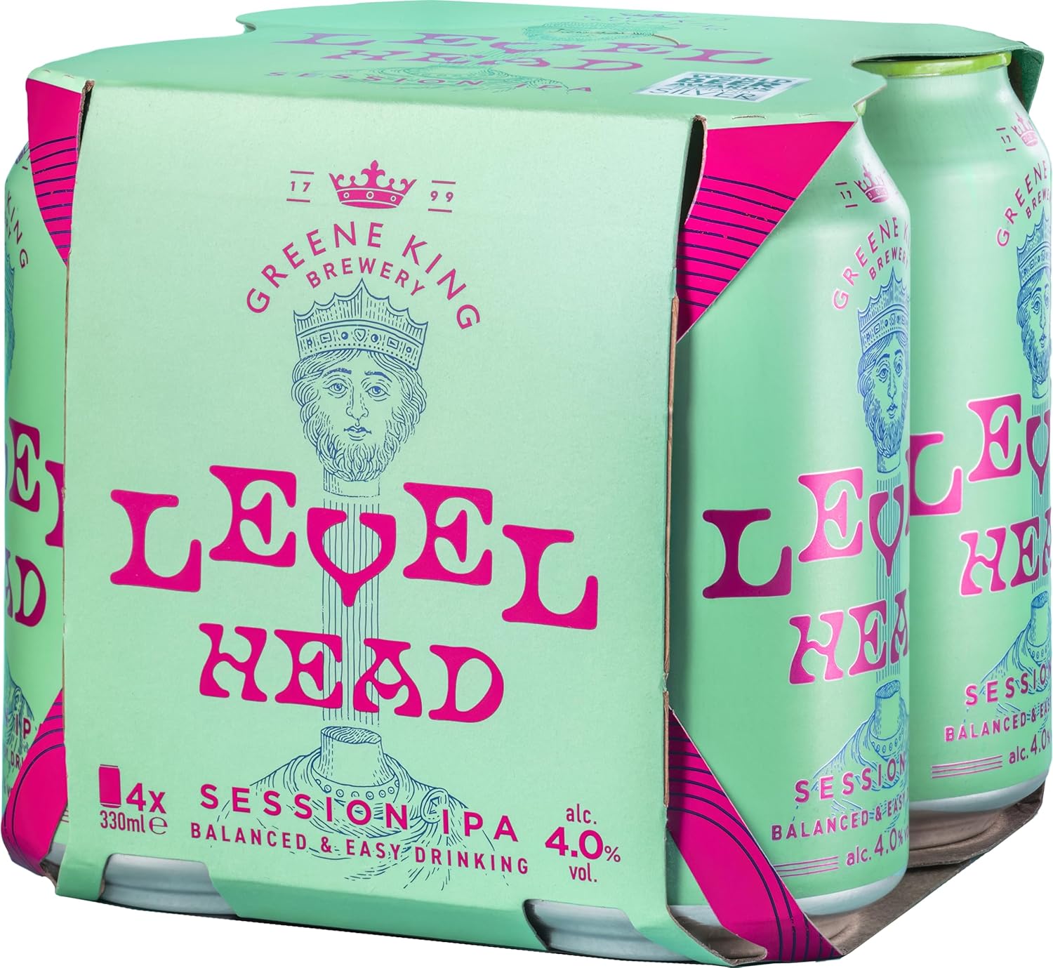 Greene King Brewery Level Head Session IPA 4.0% ABV Craft Beer Cans ...
