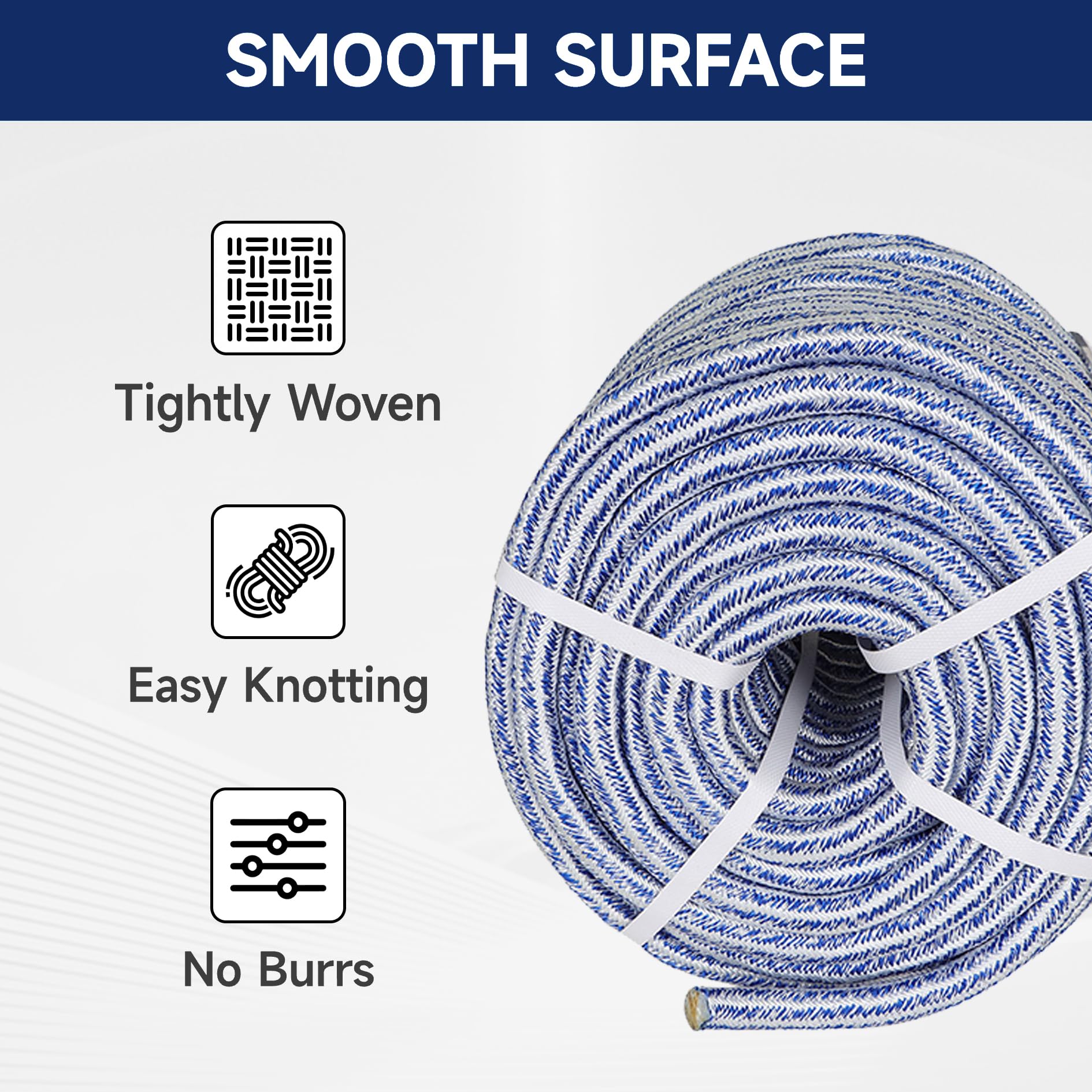 Snapklik.com : Elfinrm Arborist Tree Rope, 3/4inch By 100FT, 24 Strand ...