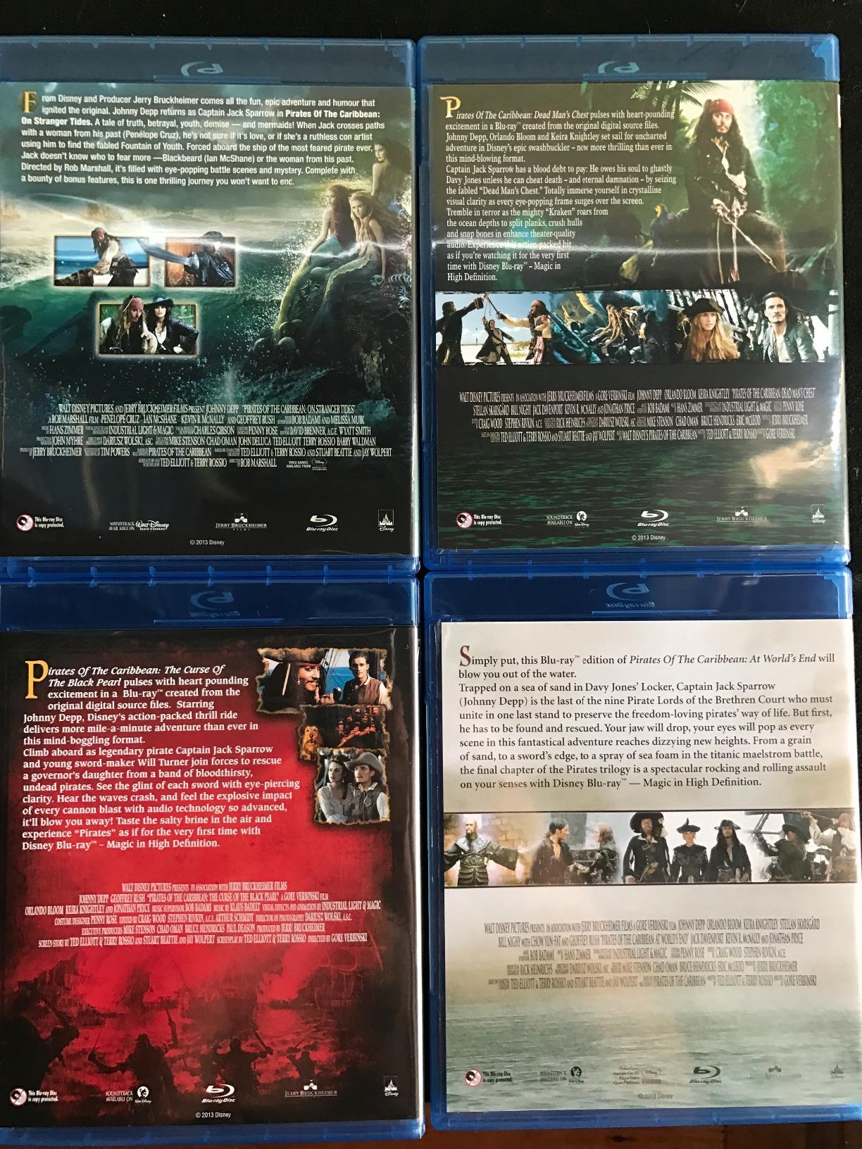 Amazon.com: Pirates of the Caribbean 1-4 Box Set [DVD] : Yun-Fat Chow ...