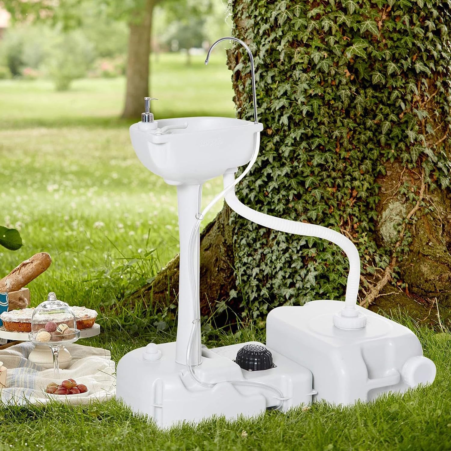 Buy Portable Handwashing Station, Movable Sink, Portable Washbasin, 17L ...