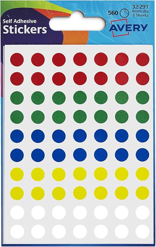 Amazon.co.uk: coloured dot stickers