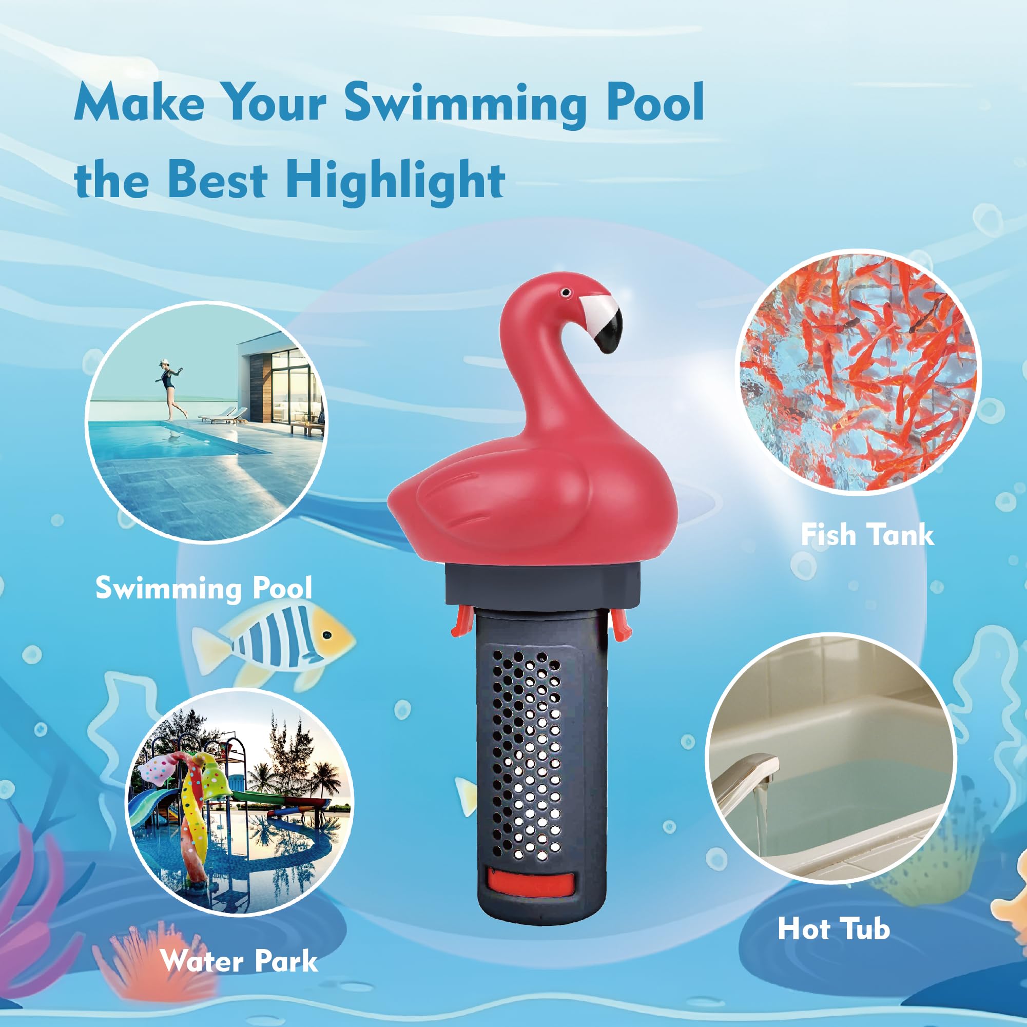 Snapklik.com : Pool Chlorine Floater, Small Floating Chlorine Bromine ...