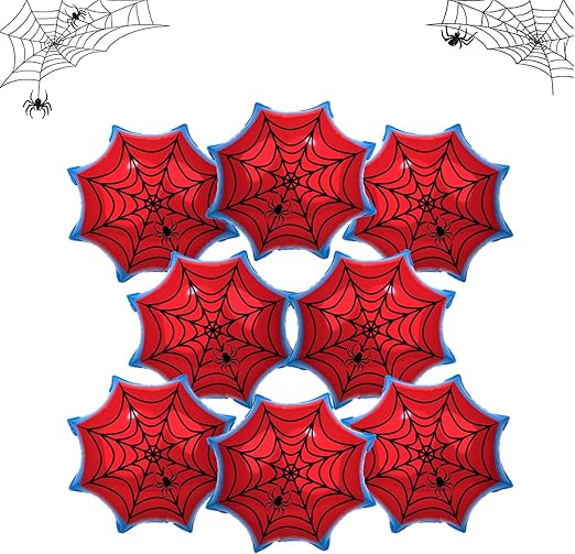 Amazon.com: 25" Spider Balloons, 8Pcs Large Spider Web Foil Balloons ...