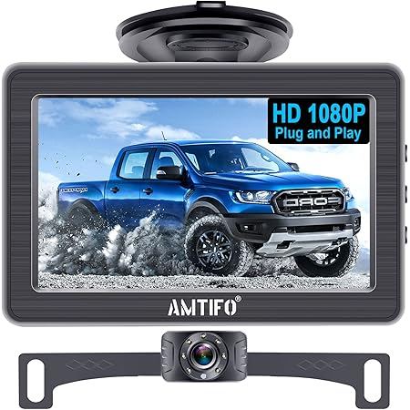 Amazon.com: Wireless Backup Camera HD 1080P Bluetooth Rear View 5 Inch ...