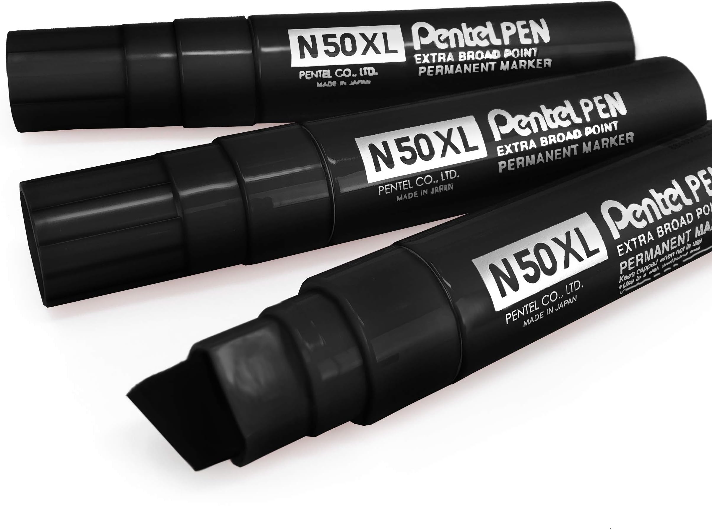 Pentel N50XL Extra Large Broad Permanent Marker – Chisel Tip – Pack of ...