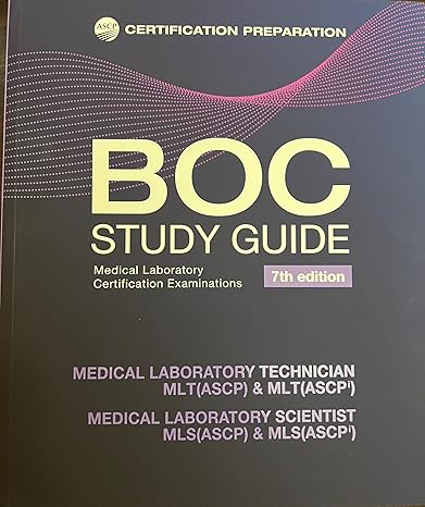 Amazon.com: BOC Study Guide 7th Edition: MLS-MLT Clinical Laboratory ...