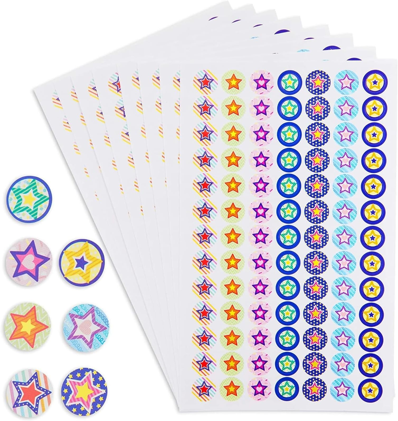 Amazon.com: Bright Creations 2730 Count Teacher Star Reward Stickers ...