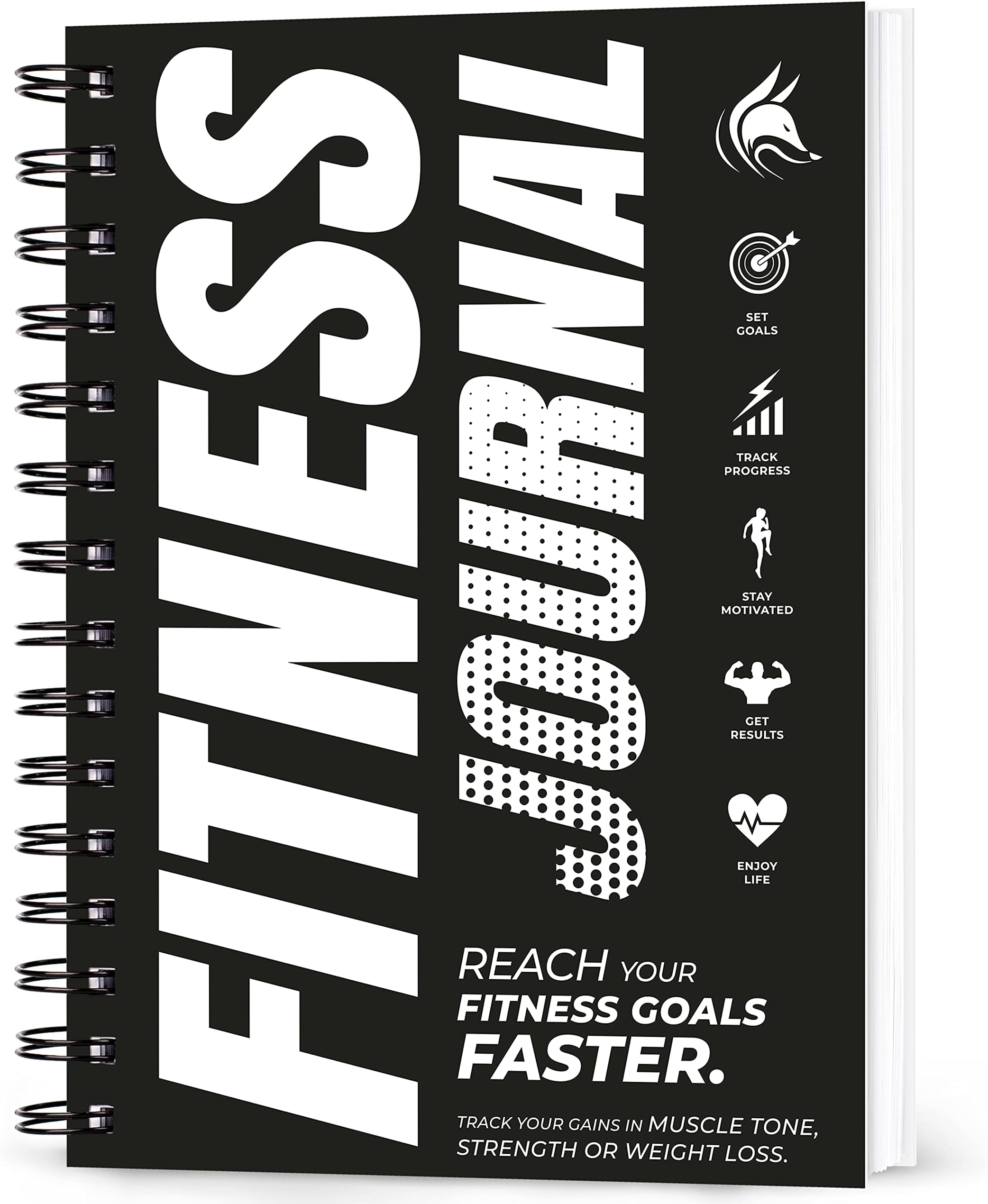 Clever Fox Fitness & Workout Journal/Planner Daily Exercise Log Book to ...