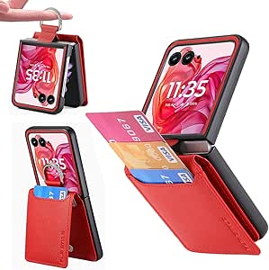 Amazon.com: Asuwish Compatible with Motorola Razr Plus 2024 Razr+ Case and Card Slot Holder Ring ...