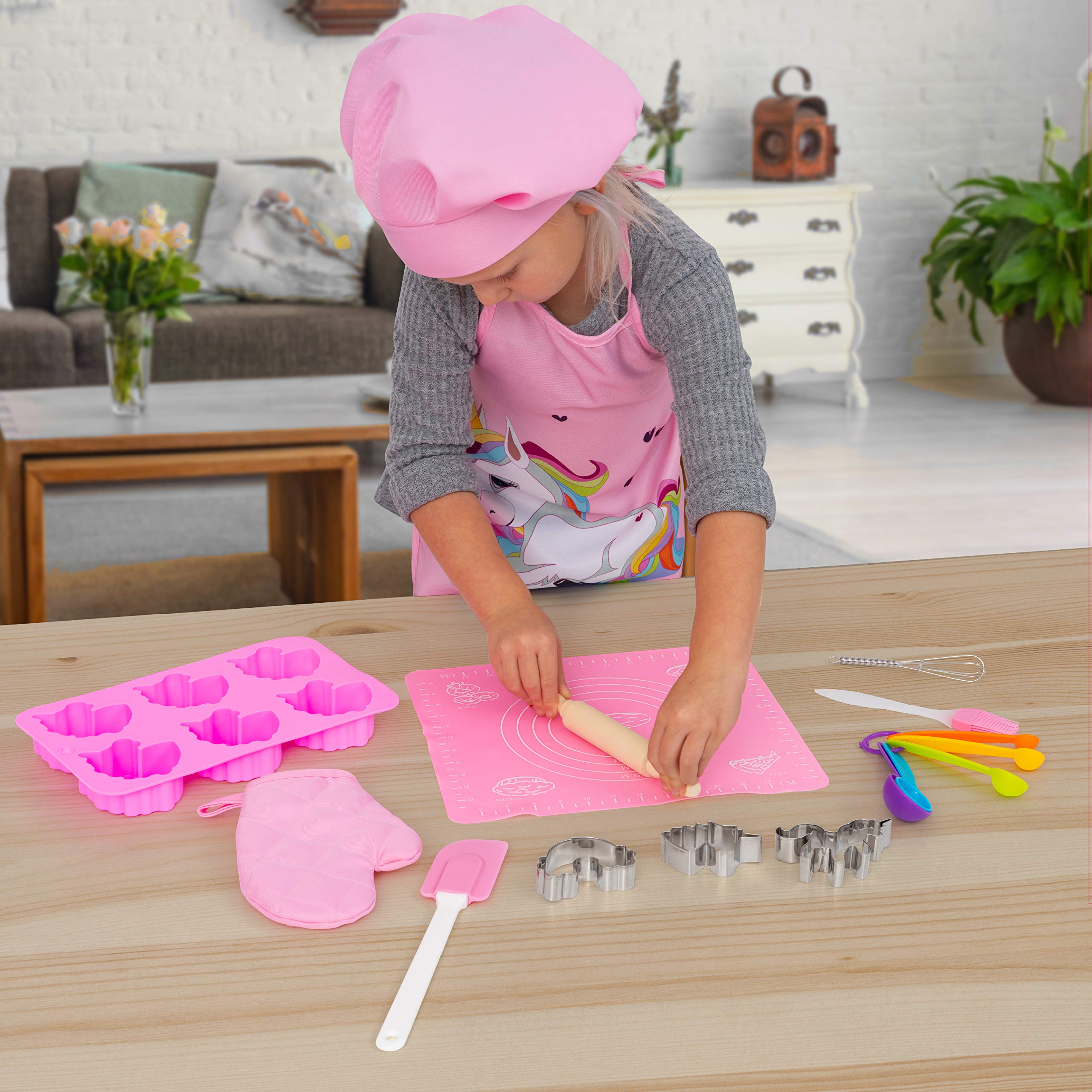 Buy Next Milestones Kids Baking Set - Unicorn-Themed 17-Piece Chef ...