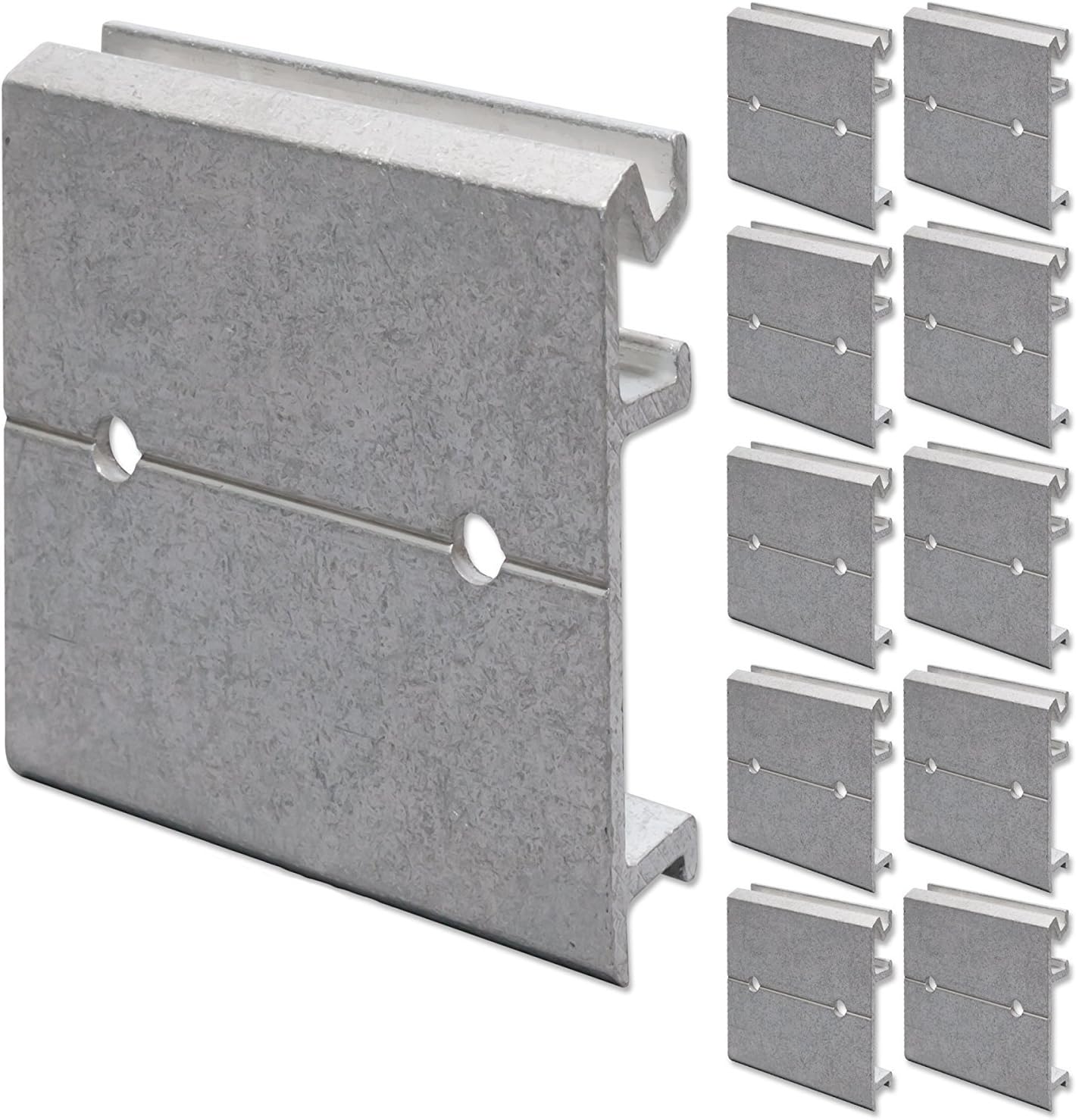 10 x K2 C9062 Face Fix Gutter Bracket Adapter - Aluminium Fascia Plate ...