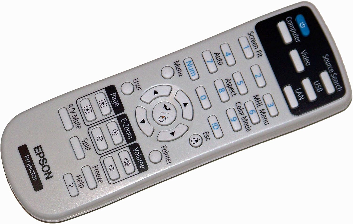OEM Epson Projector Remote Control Shipped with Epson Models H619A ...