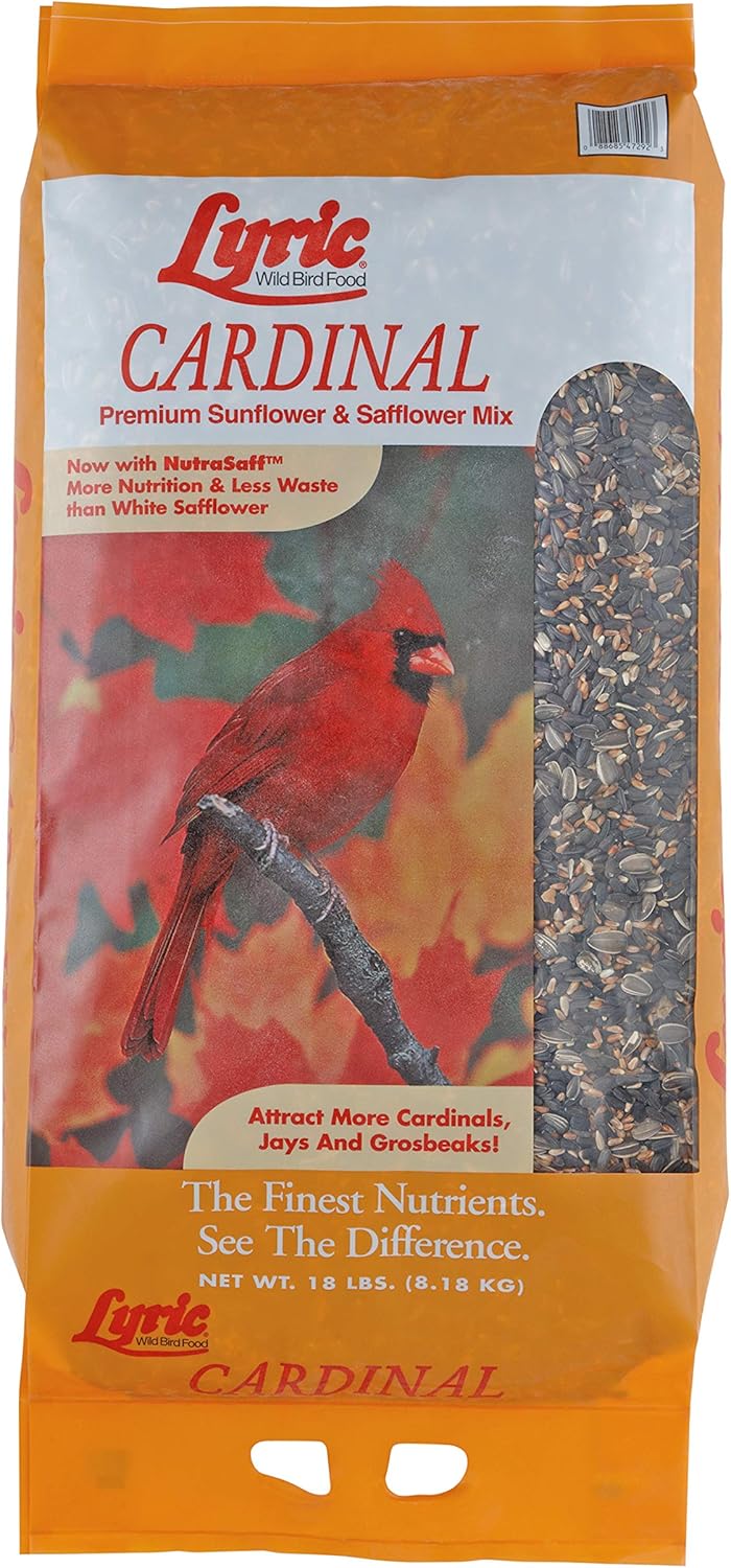 Amazon.com: Lyric Cardinal Wild Bird Seed - Sunflower & Safflower ...