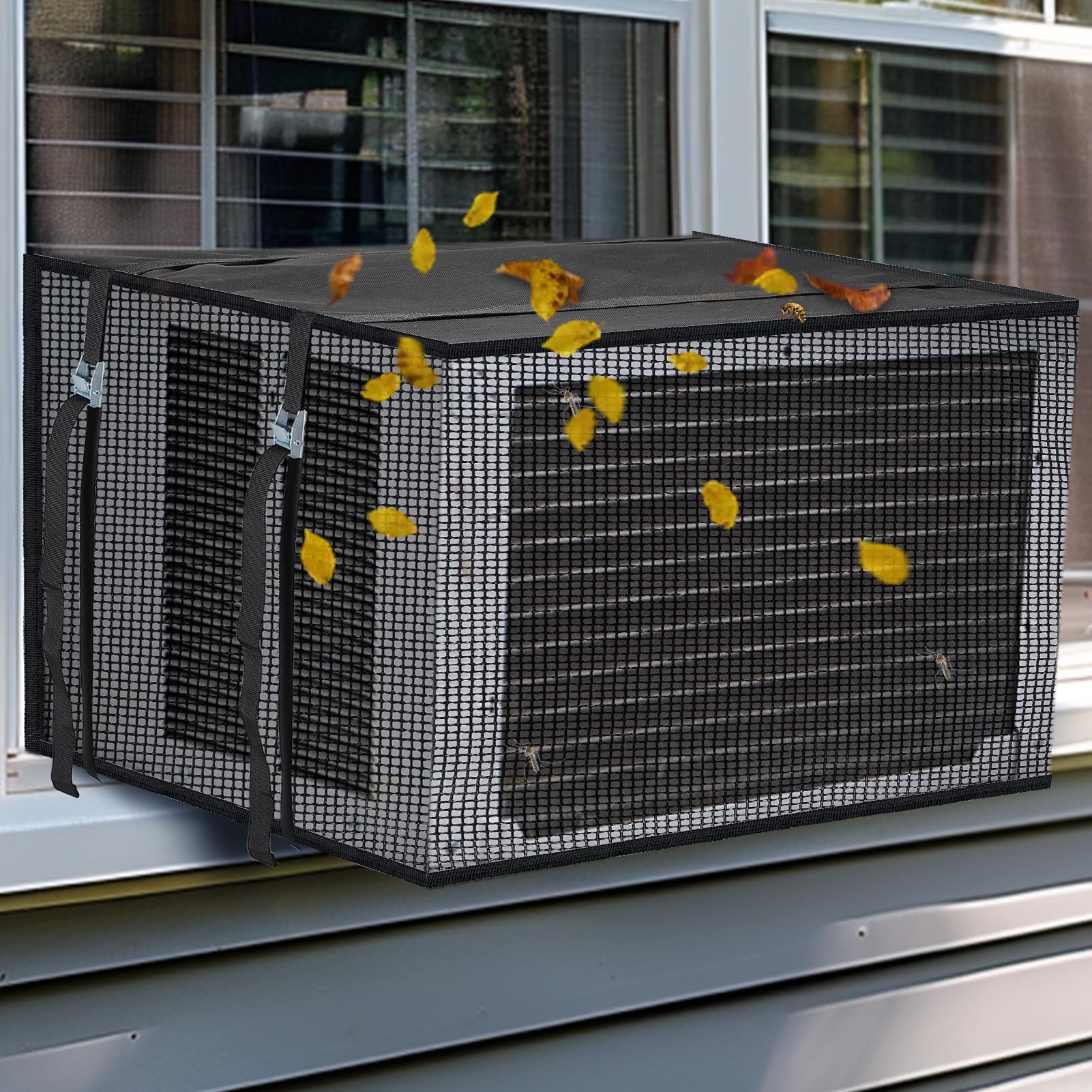 Snapklik.com : ANPHSIN Mesh Window Air Conditioner Cover Outside - Dust ...