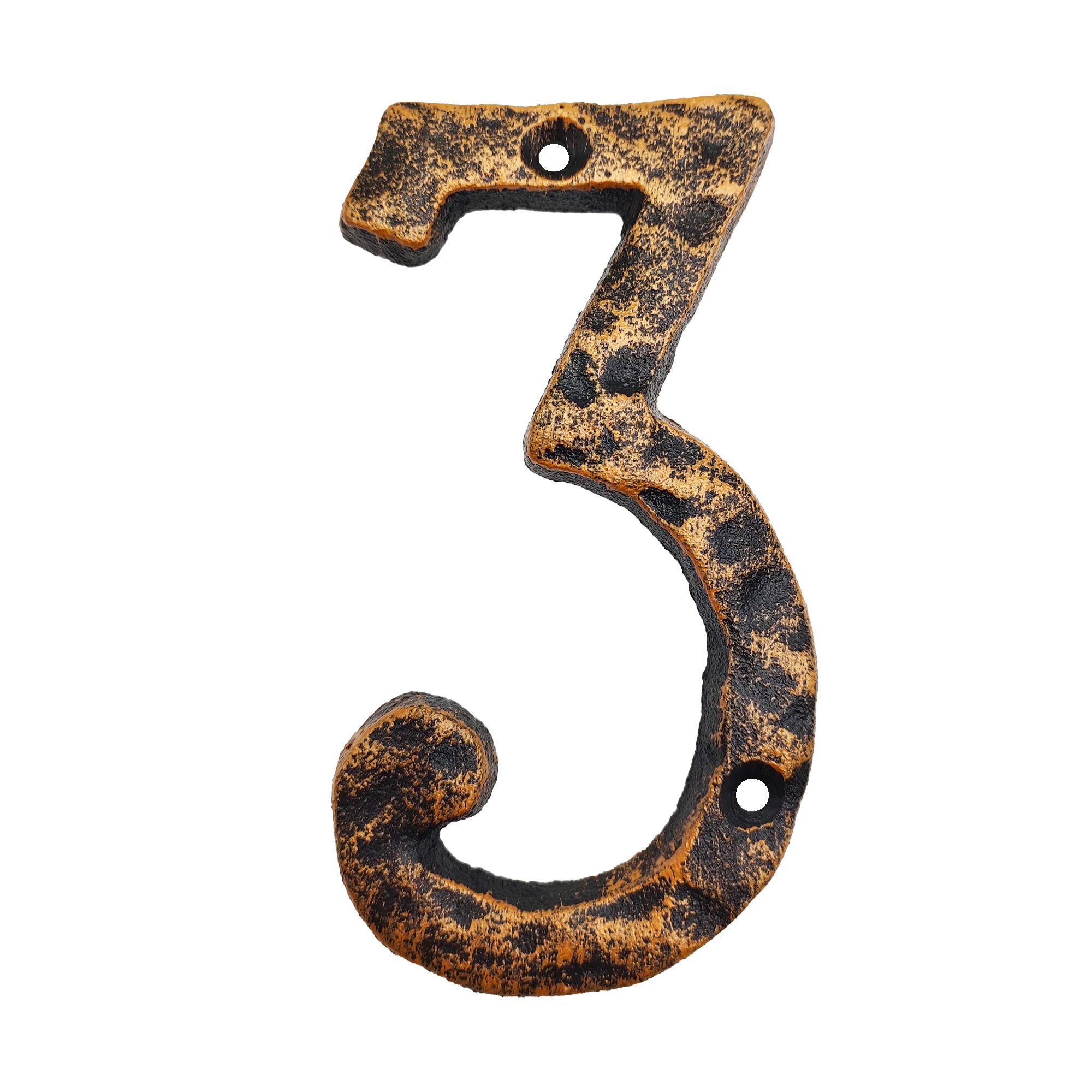 Snapklik.com : 5.5 Inch House Numbers- Rustic Cast Iron Home Address ...