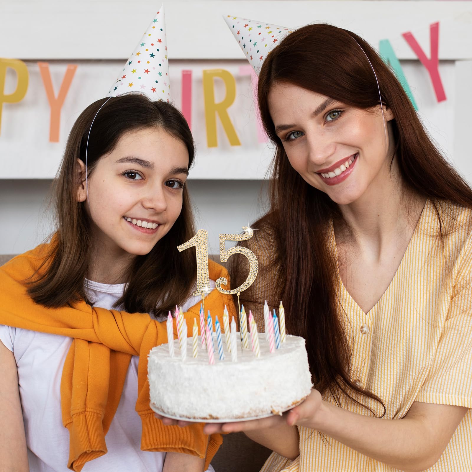 Snapklik.com : Number 15 Cake Topper, Crystal Rhinestones Cake Topper ...