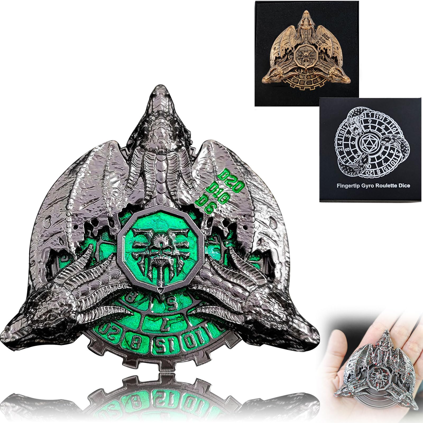 Amazon.com: Guardian Dragon Roulette Dice Spinner for DND Dice Set, 7 ...