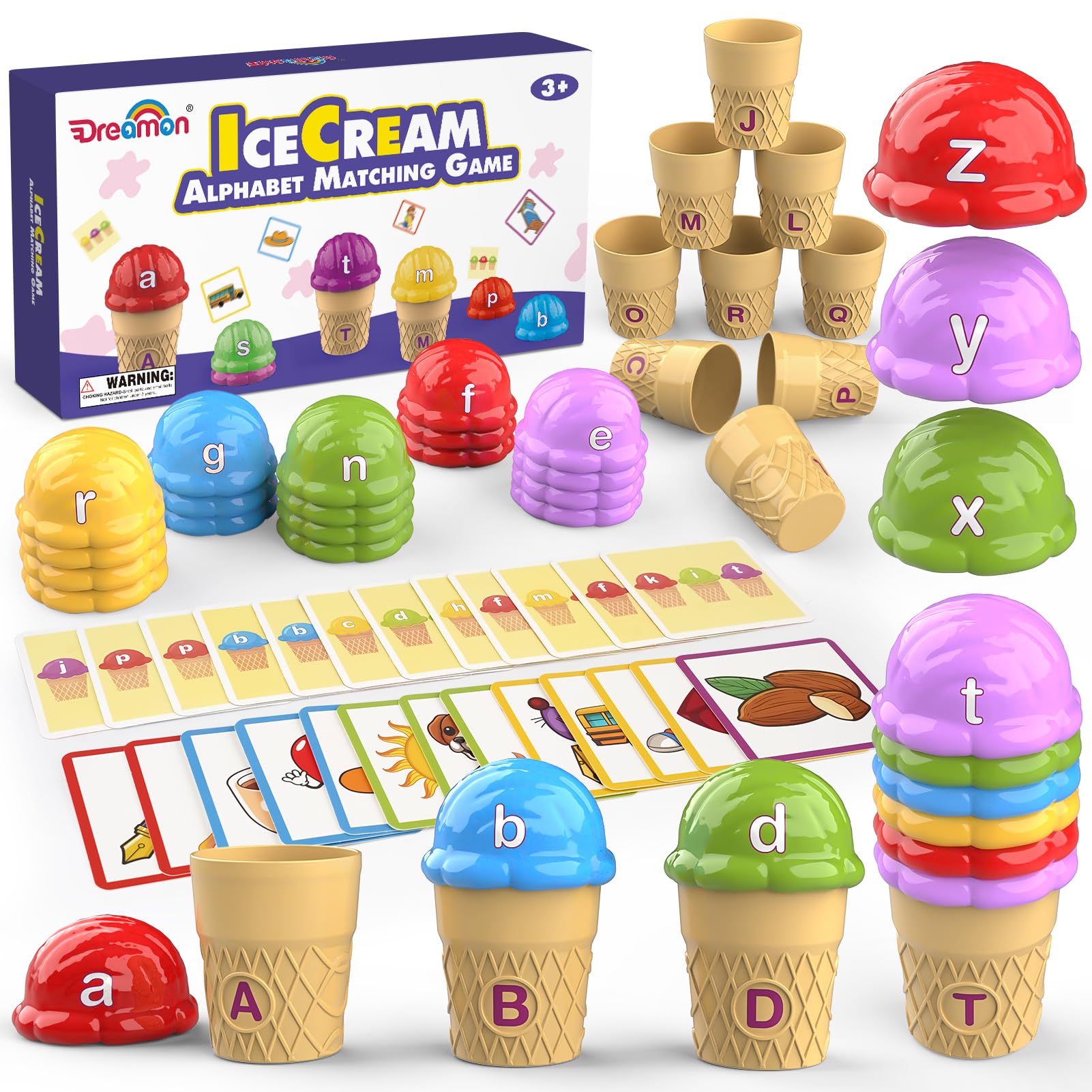 Ice Cream Color Sorting Toys For Toddlers Montessori Learning Toys ...