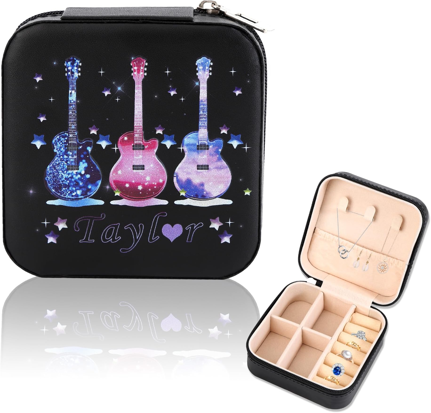 Amazon.com: GIFTSFARM Jewelry Box, Small Jewelry Case for Taylor Fans ...