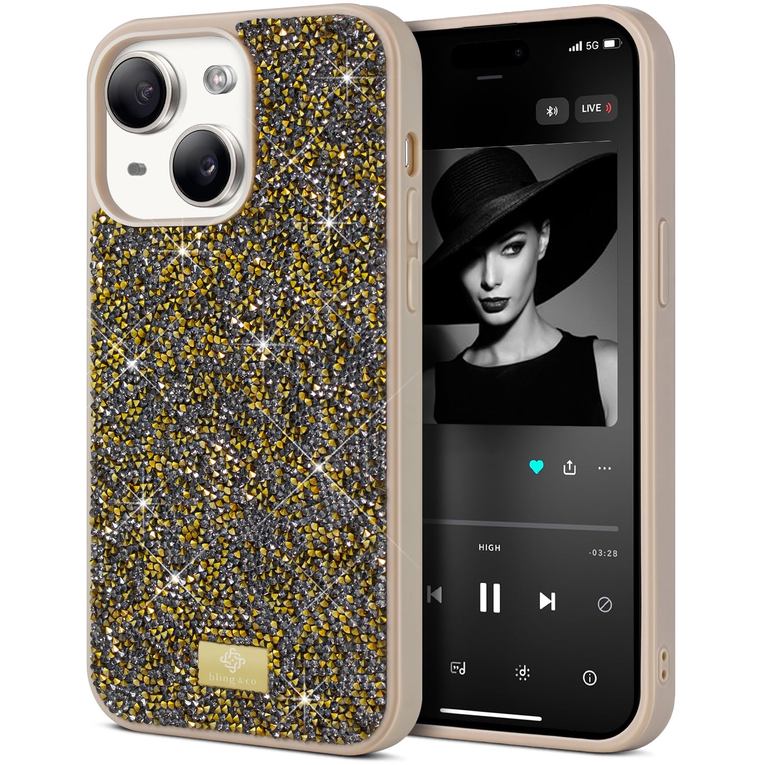 BEZ Glitter Case for iPhone 14 Case, with Bling & Co. Series, Sparkle ...