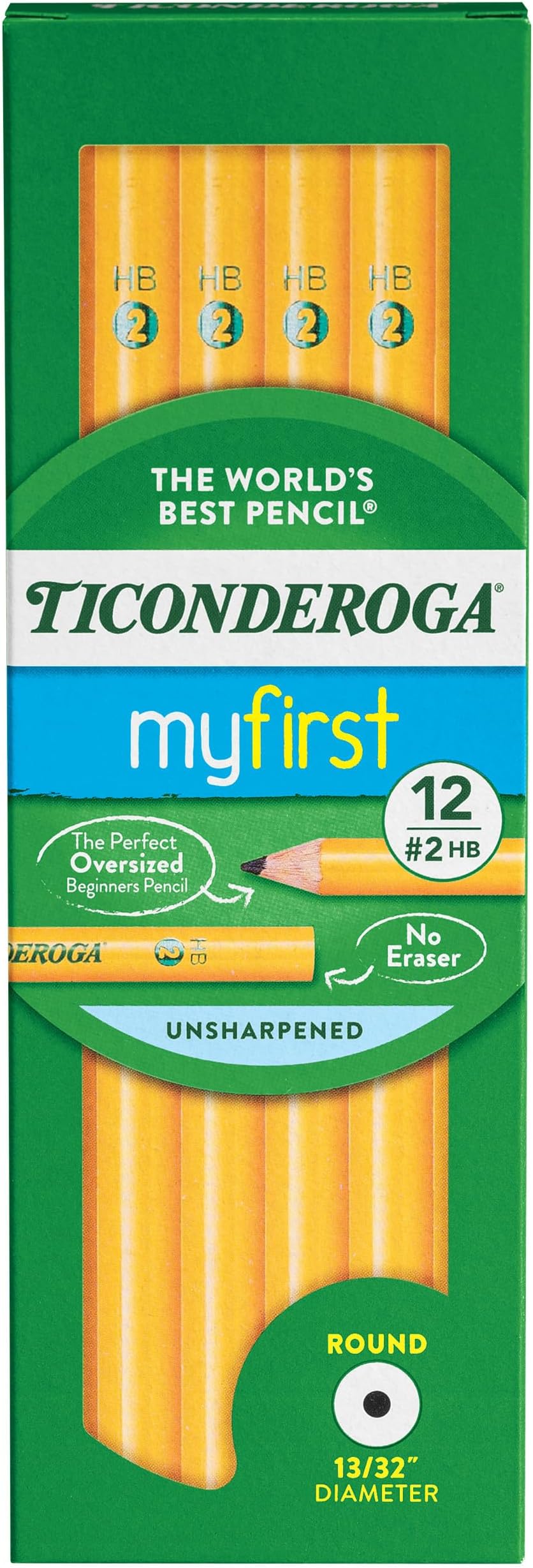 Amazon.com: Sargent Art 4 x 3pk Jumbo Pencils, total 12 Class Pack ...
