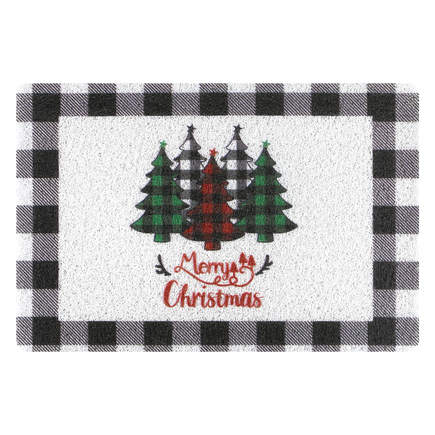 Amazon.com: Leeko Christmas Doormat, PVC Low-Profile Door Mat Winter ...