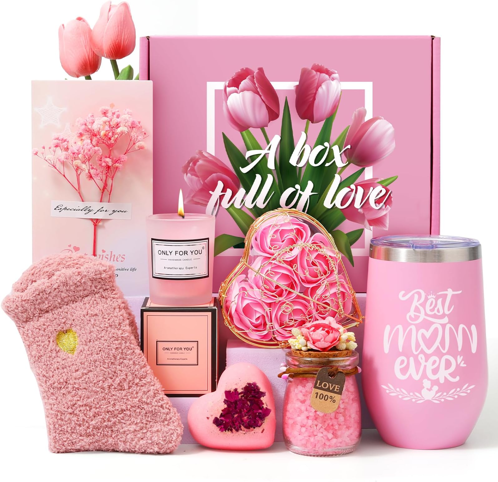 Amazon.com: YEMEDA Gifts For Women, Relaxing Spa Gift Basket Set ...