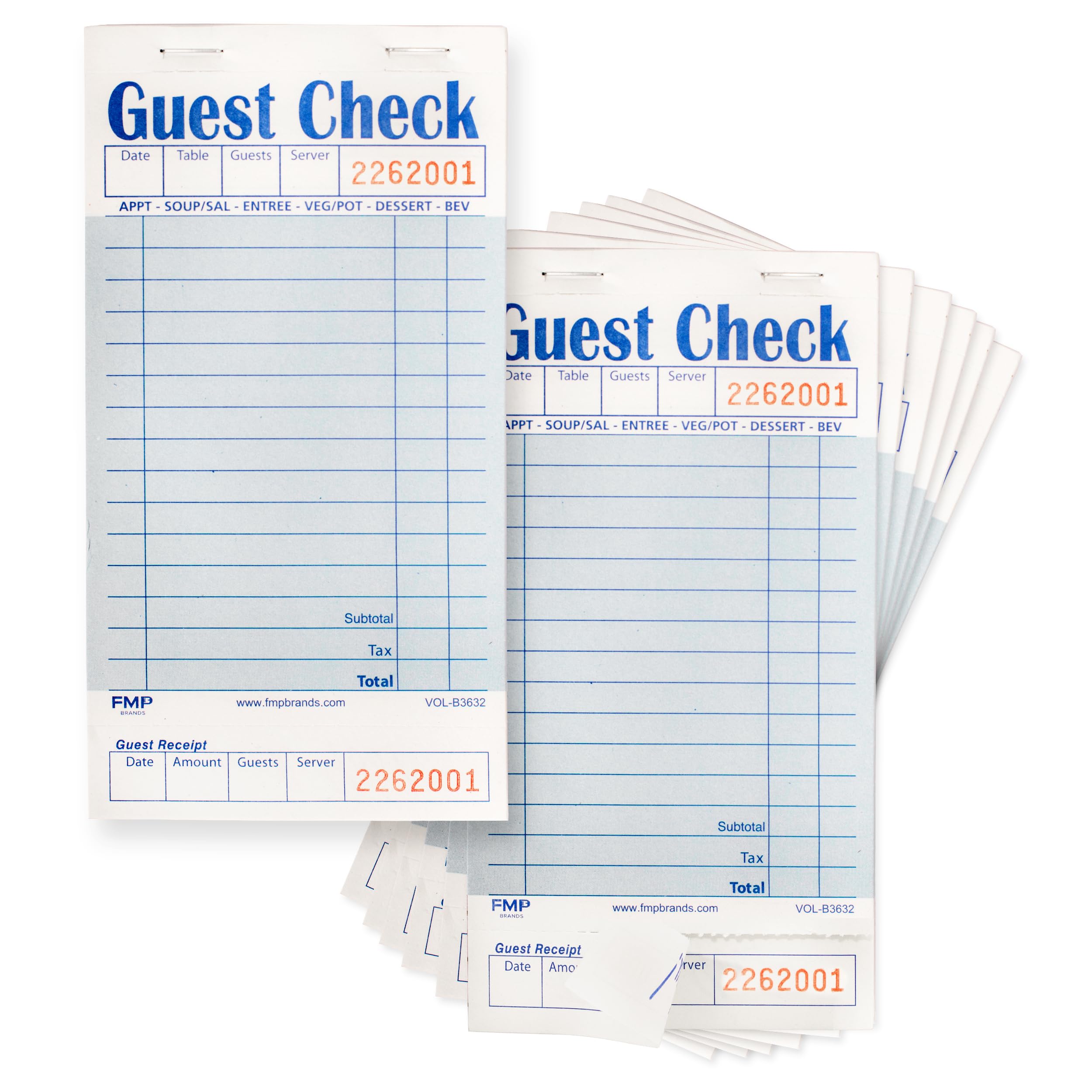 Restaurant Receipt Guest Check