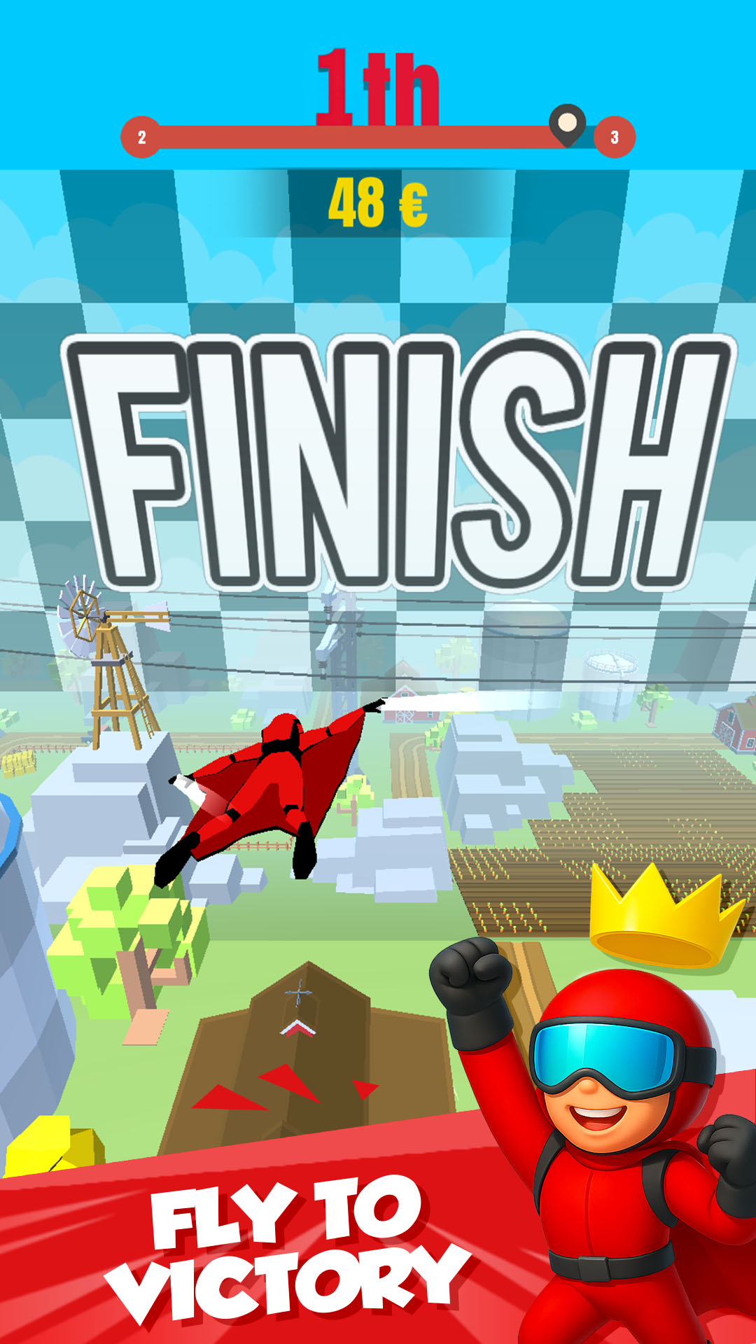 Wing Suit Wind Rider: Flying Game Flight Simulator Skydiving Racing ...