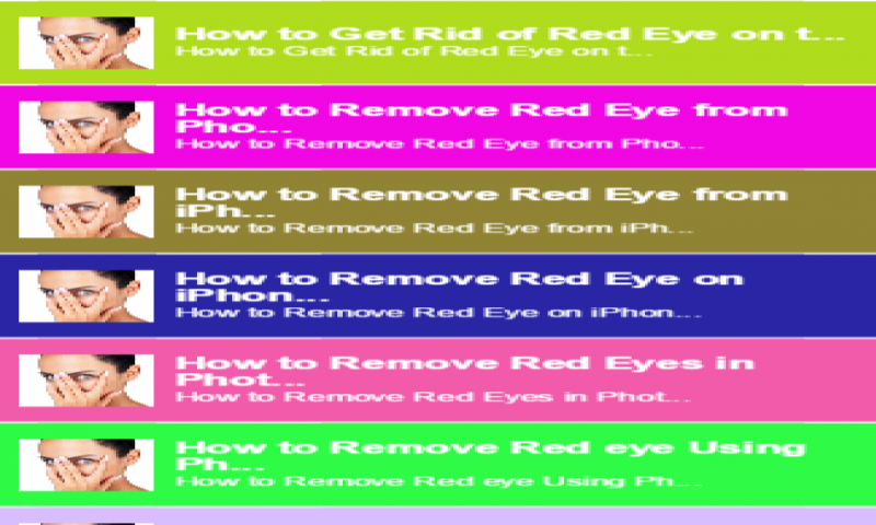 Photo Red Eye Remove Tips - App on Amazon Appstore
