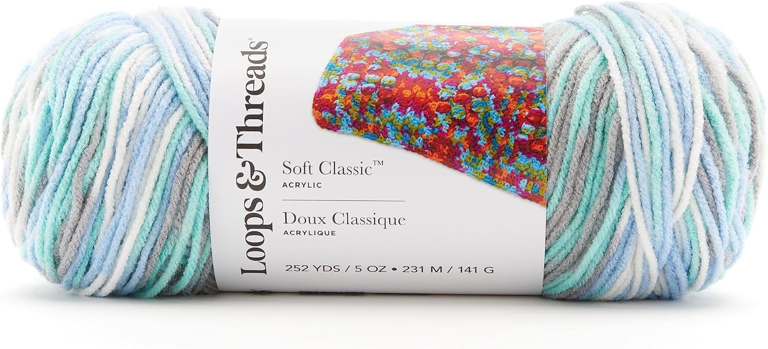 Amazon.com: MICHAELS Bulk 12 Pack: Soft Classic™ Multi Ombre Yarn by ...