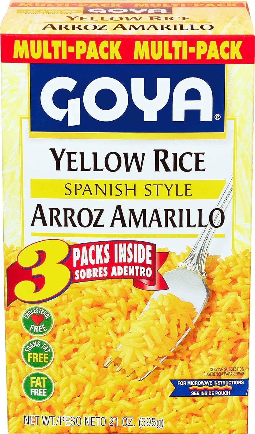 Amazon.com : Goya Yellow Rice Mix Multipack, 7 Ounce (Pack of 3 ...