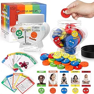 Amazon.com: Emotion Jar for Kids Social Emotional Learning Activities ...