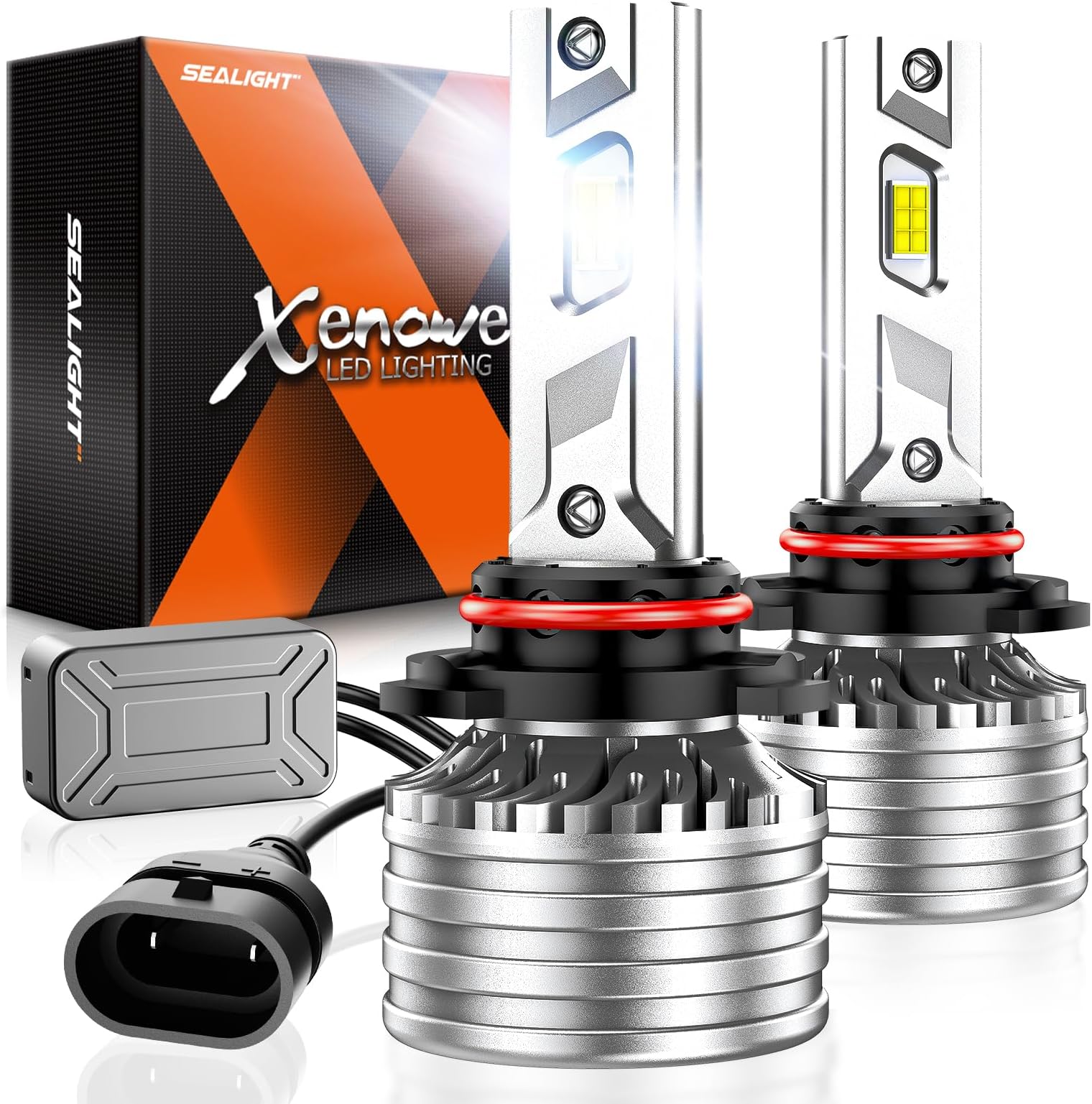 SEALIGHT 9005/HB3 LED Bulbs, 2024 X4I Upgraded 34,000LM 800% Brightest ...