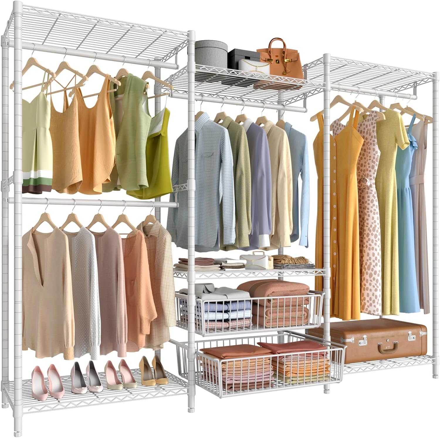 Amazon.com: VIPEK V10i Wire Garment Rack Heavy Duty Clothes Rack with ...