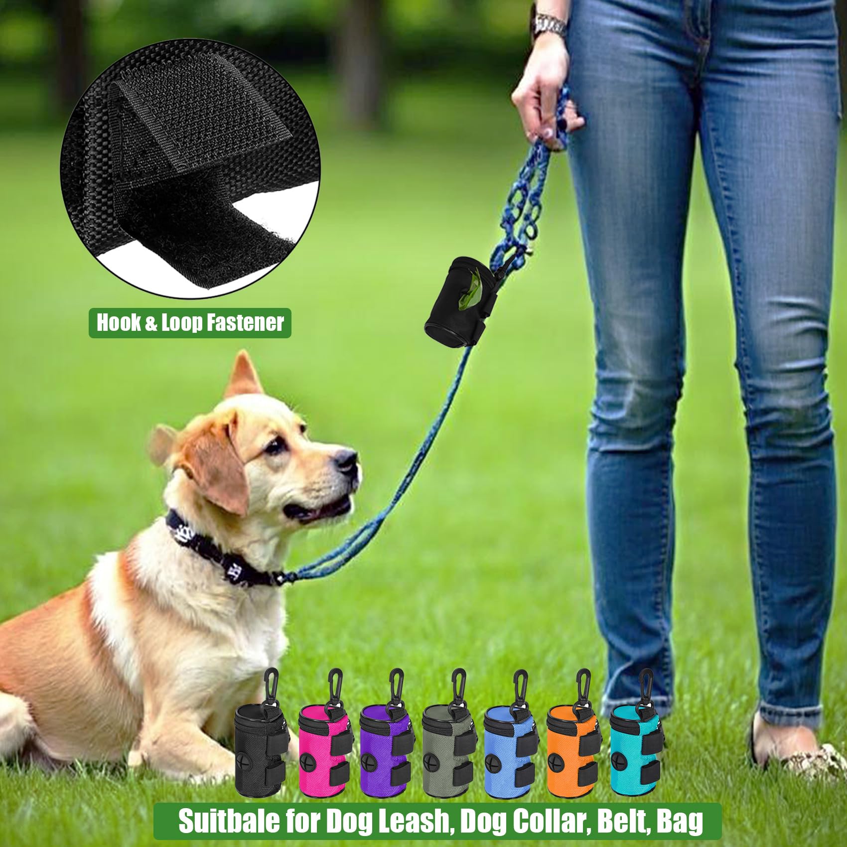 Poo Bags Dog 2-Pack Dog | Waterproof Poo Bag Holder With Carabiner Clip ...