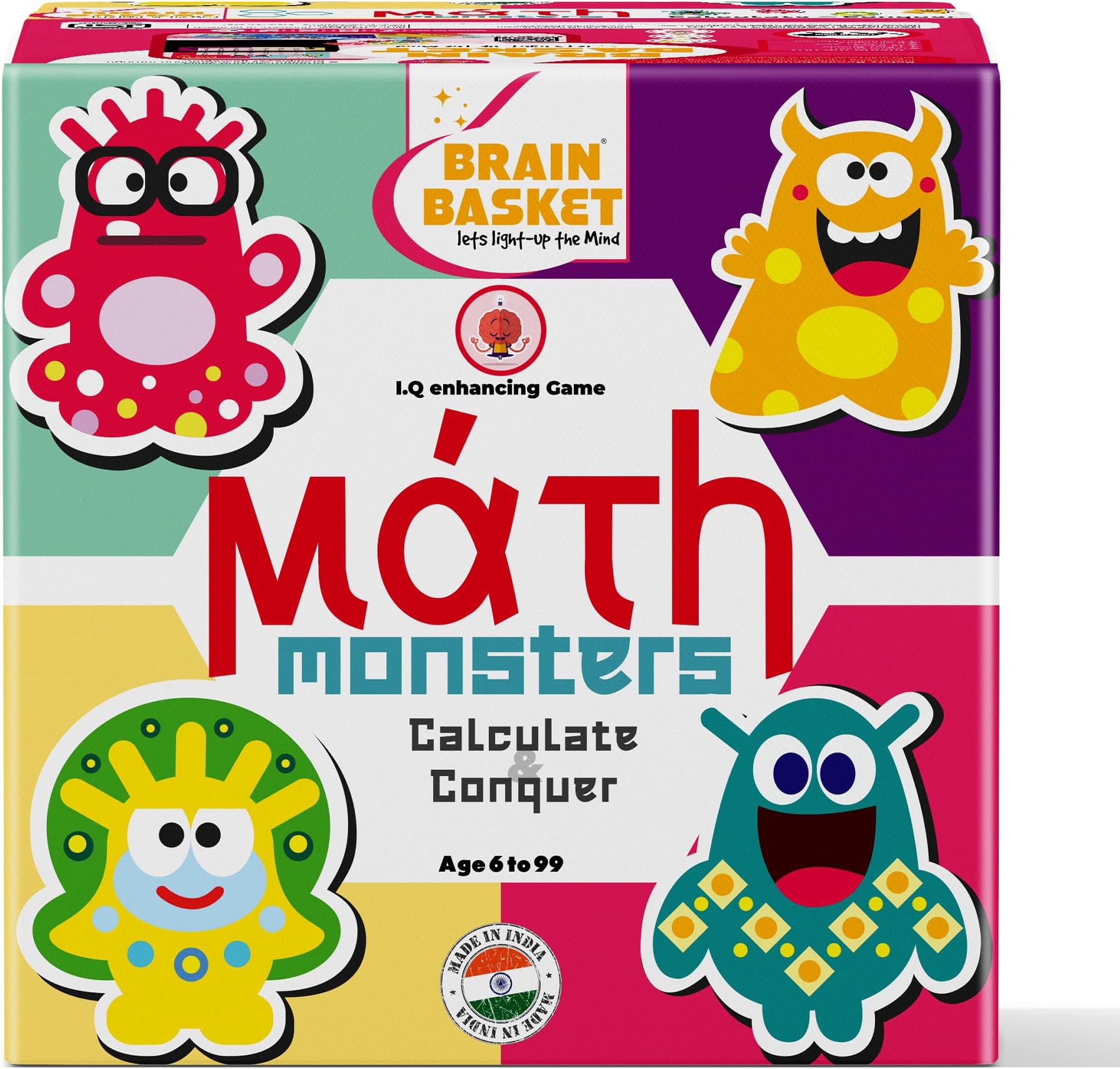 Buy BRAIN BASKET Math Monsters - Addition, Subtraction, Multiplication ...