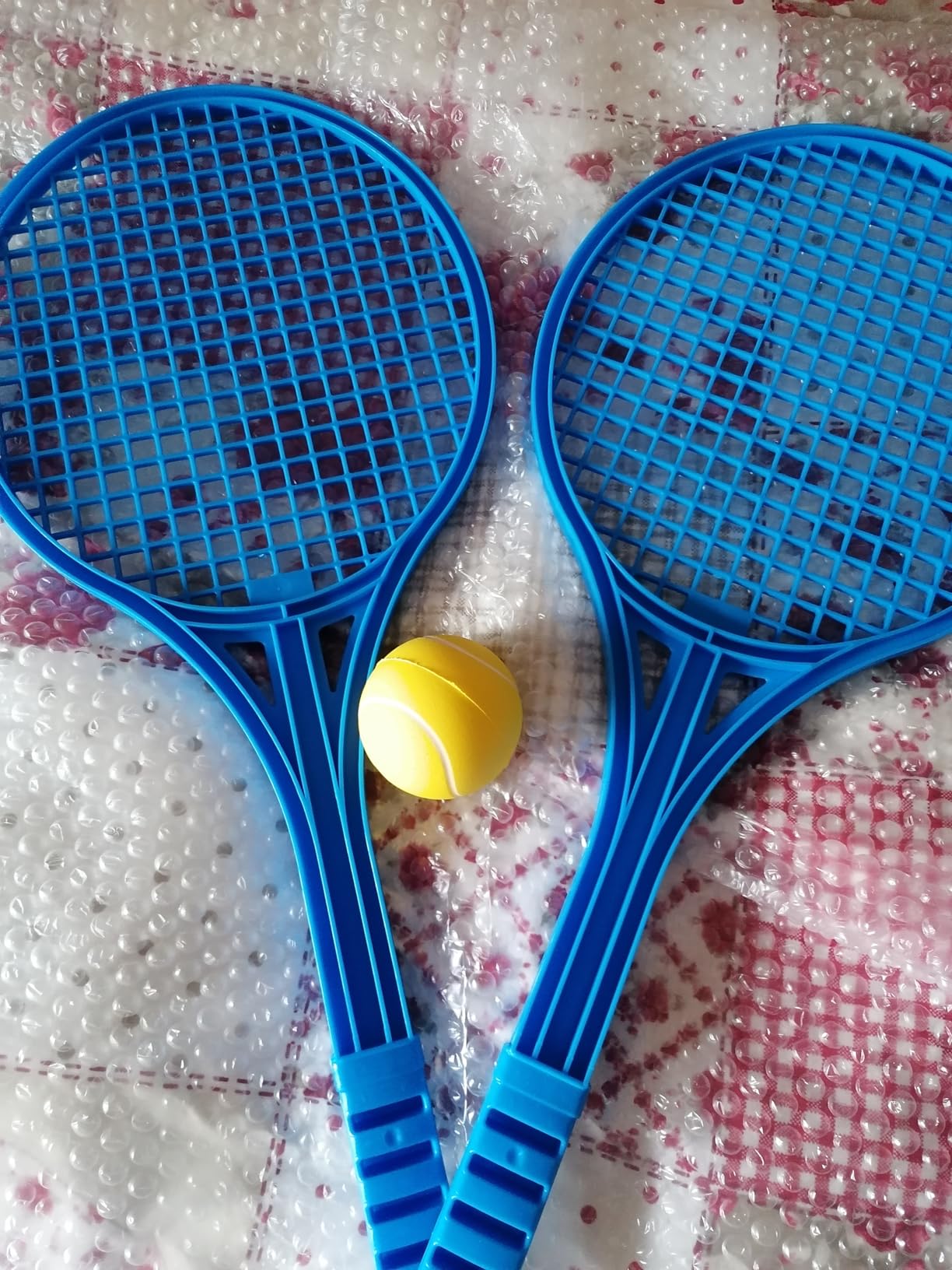 KandyToys Jumbo Soft Tennis Set with 2 Rackets & Soft Ball | Three ...