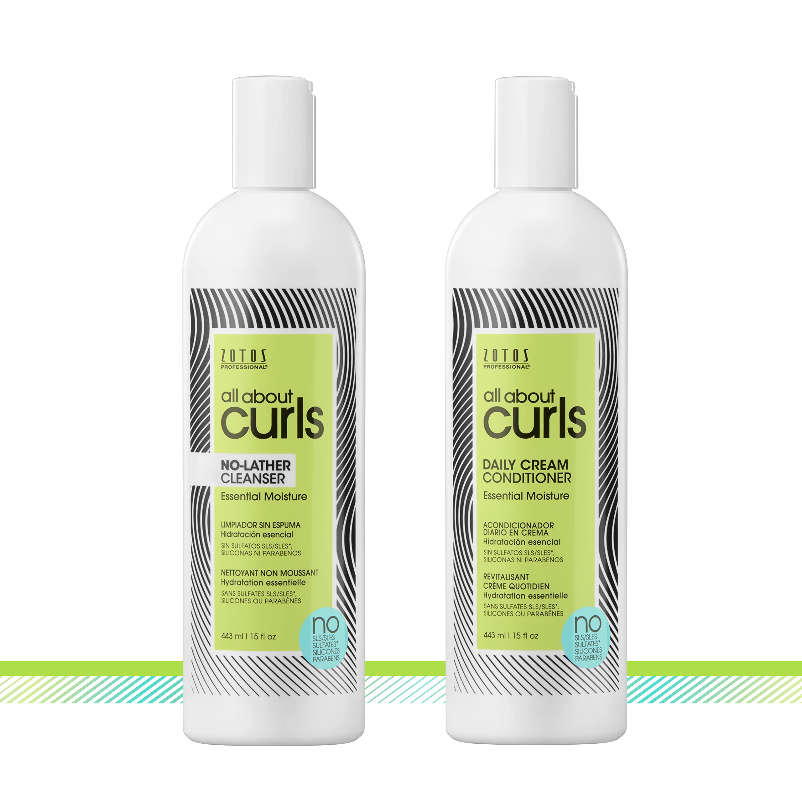 Amazon.com: All About Curls No-Lather Cleanser Shampoo & Daily Cream ...