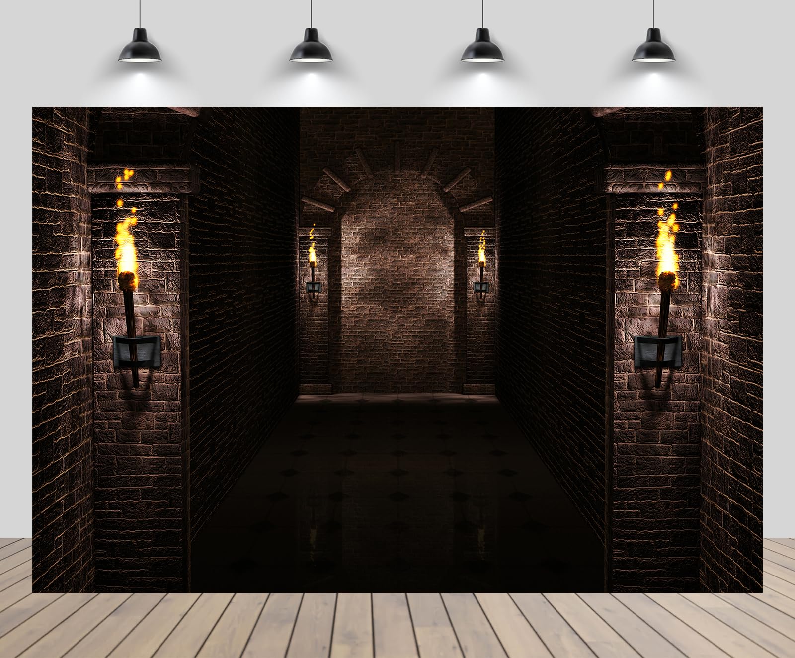 Amazon.com : CHNYWORK 7ftx5ft Gothic Castle Backdrop Medieval Castle ...