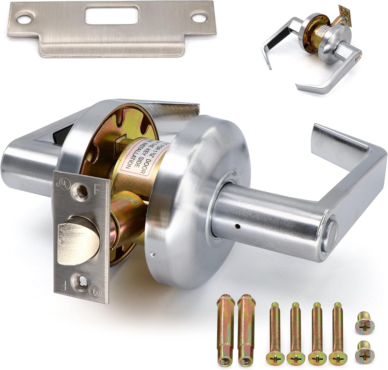 MaxoPro Commercial Lever Door Lock Grade 2 – Heavy-Duty Privacy ...